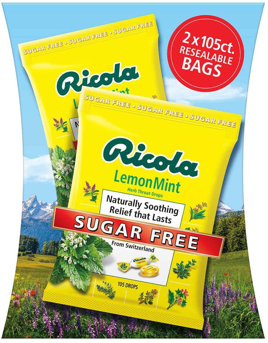 Ricola Sugar Free Lemon Mint Drops, 210Count