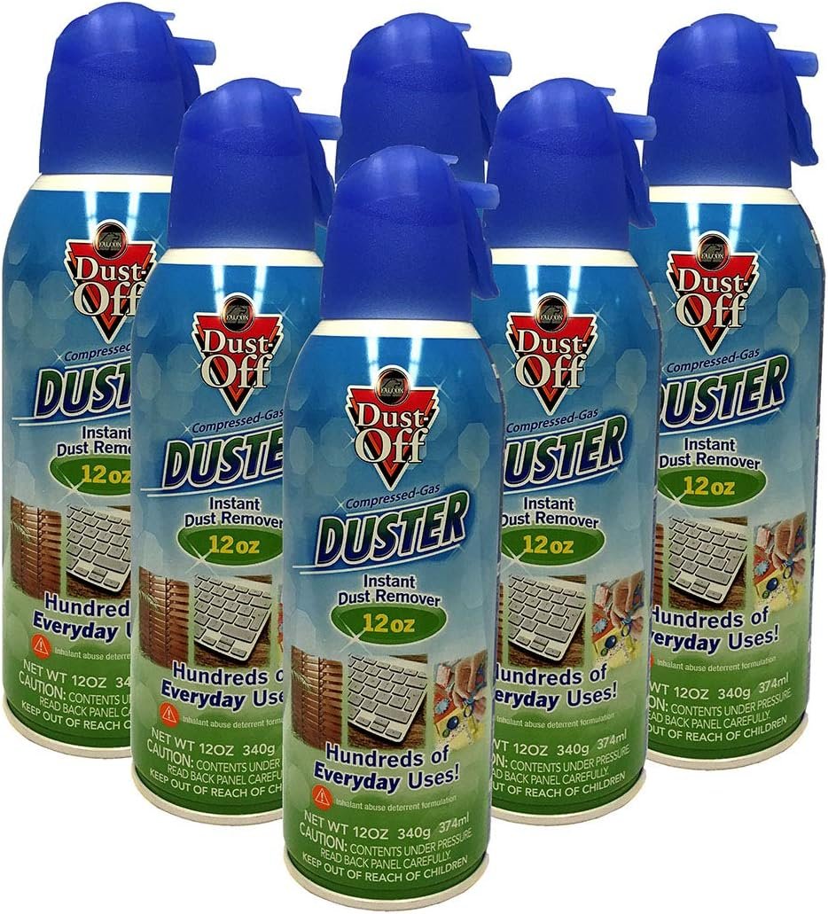 Falcon Dust-Off Compressed Gas Duster for Electronics Devices, 12 oz C
